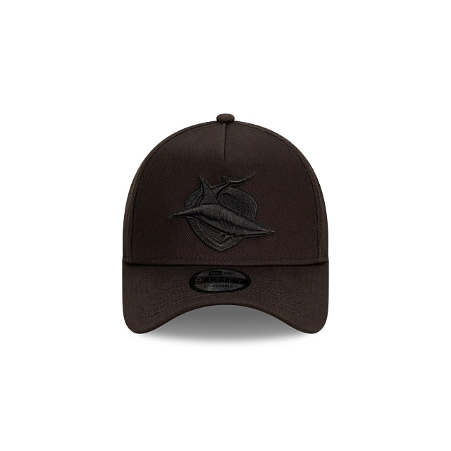 Cronulla Sutherland Sharks Black On Black 9FORTY A-frame Snapback Hats – New Era Cap Australia