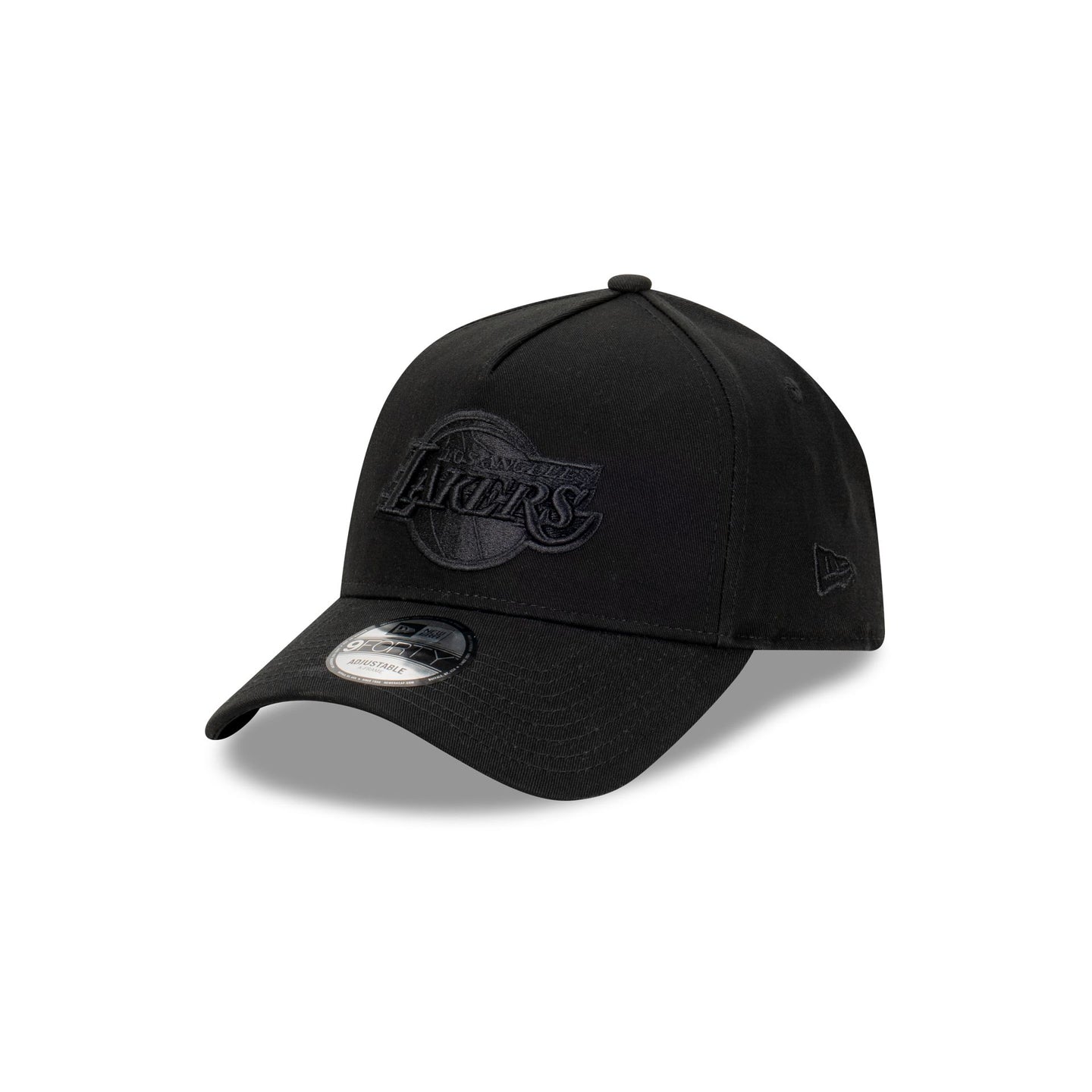 Los Angeles Lakers NBA Essentials Black on Black 9FORTY A-Frame Snapba ...