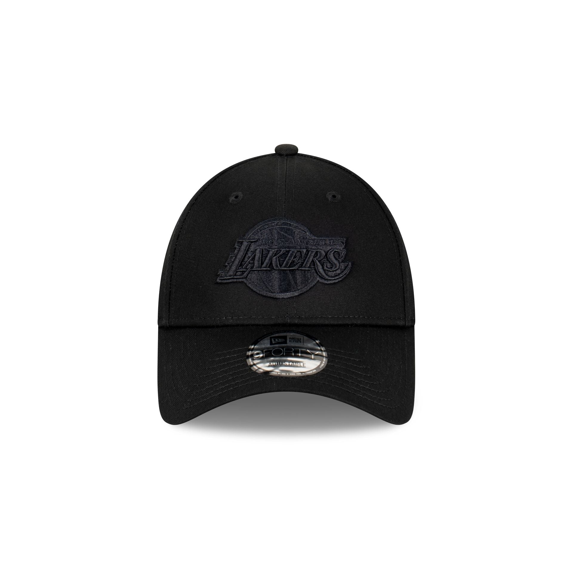 Los Angeles Lakers NBA Essentials Black on Black 9FORTY Adjustable ...