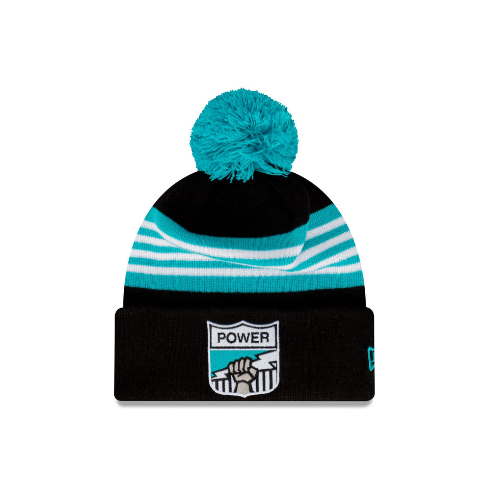 Port Adelaide Power Heritage Stripe Beanie with Pom Hat – New Era Cap ...