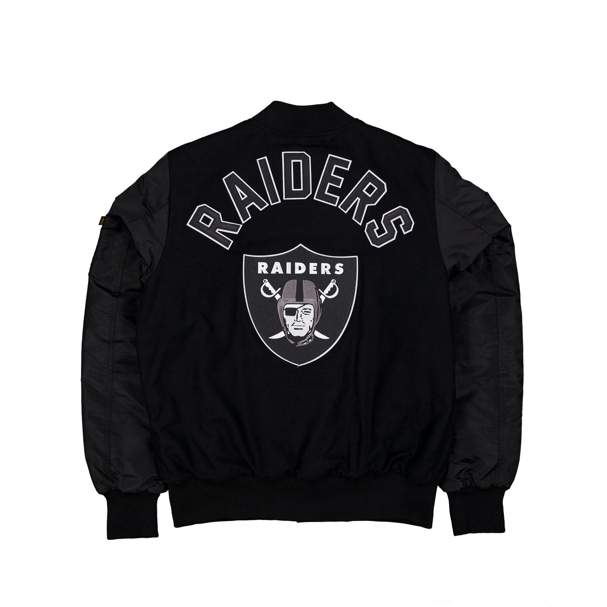 Las Vegas Raiders Alpha Industries x NFL MA-1 Varsity Jacket – New Era ...