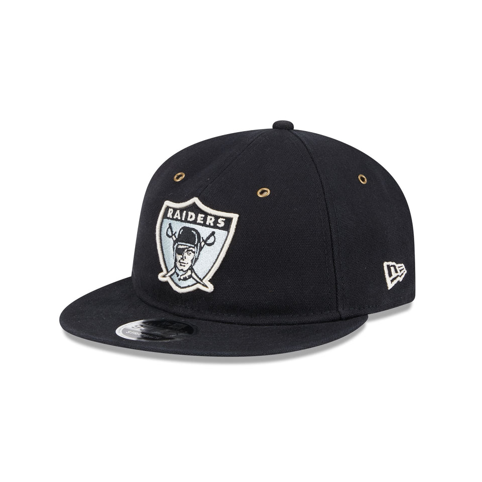 Las Vegas Raiders Cotton Canvas 9FIFTY Retro Crown Adjustable – New Era ...