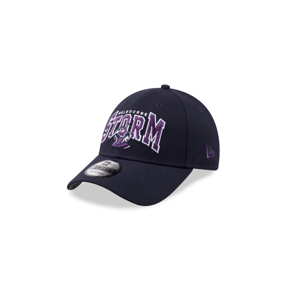 Melbourne Storm NRL Supporter Logo Arch Kids 9FORTY Cloth Strap – New ...