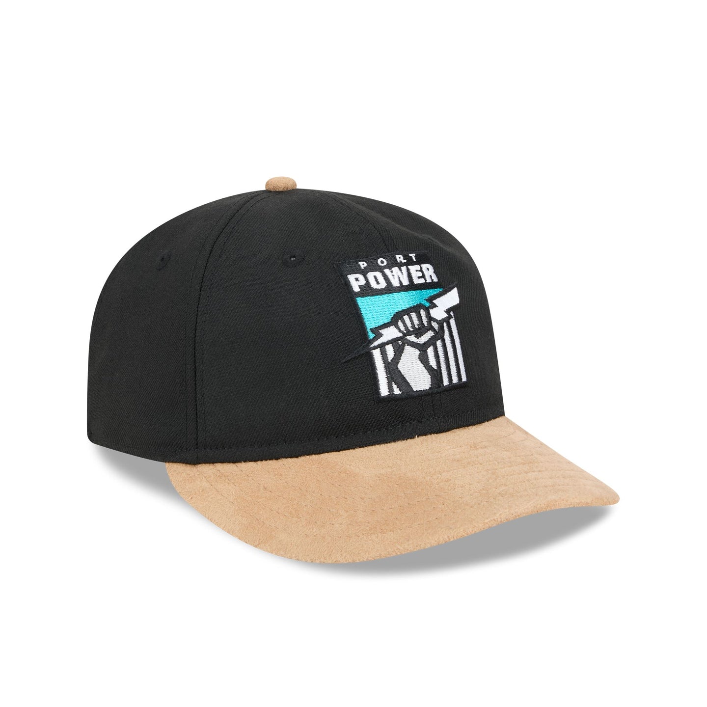 Port Adelaide Power AFL Supporter Contrast Suede 9FIFTY Retro Crown ...