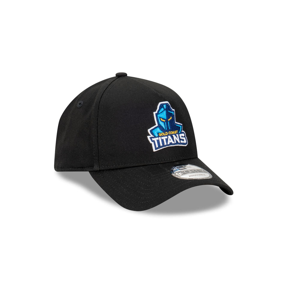 Gold Coast Titans Black with Official Team Colours Logo 9FORTY A-Frame ...