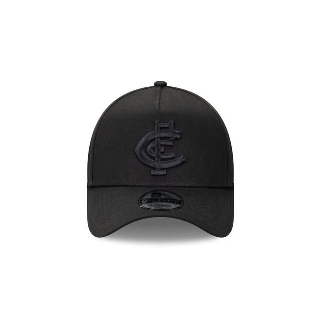 Carlton Blues Black on Black 9FORTY A-Frame Snapback – New Era Cap ...