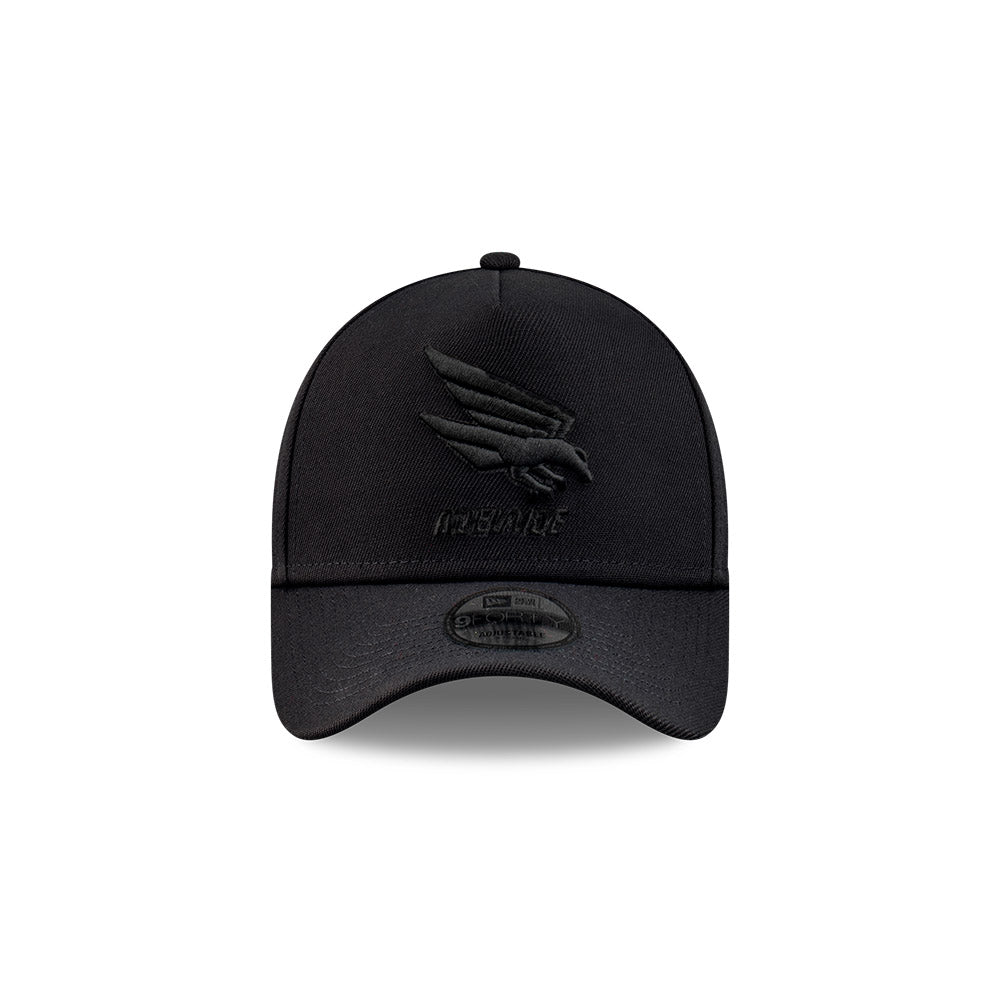 Adelaide Crows AFL Essentials Black on Black 9FORTY A-Frame® Snapback ...