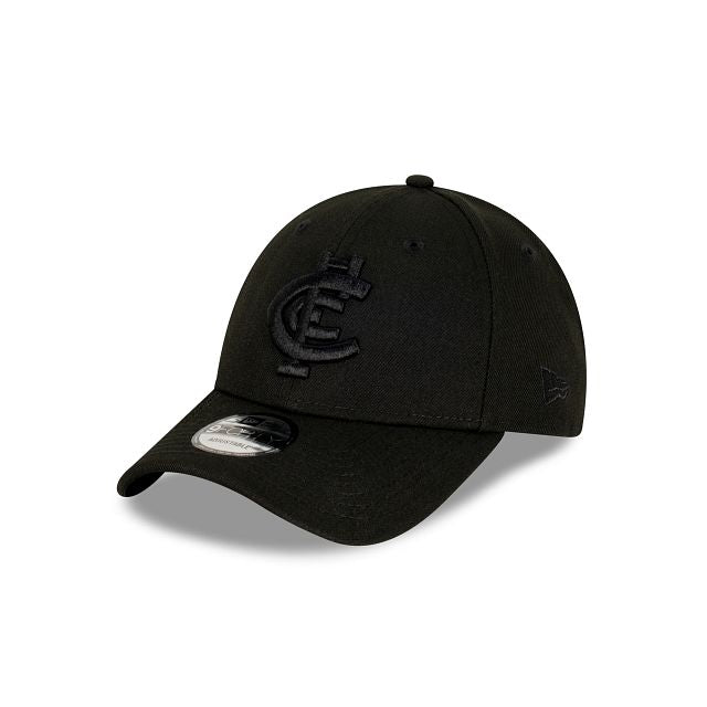 Carlton Blues Black on Black 9FORTY Snapback Hat – New Era Cap Australia