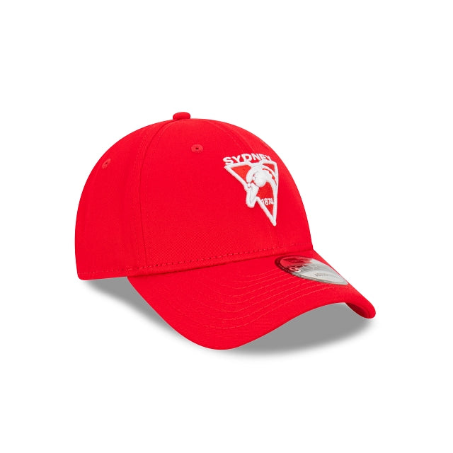 Sydney Swans Official Team Colours 9FORTY Cloth Strap Hats – New Era ...