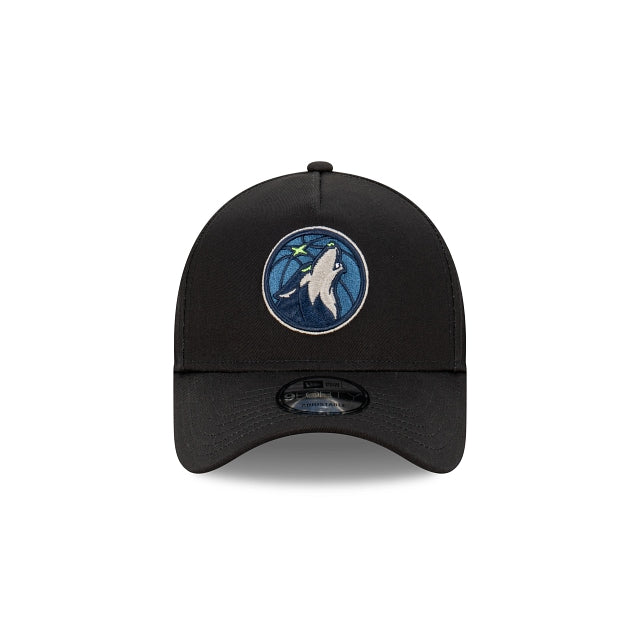 Minnesota Timberwolves Black With Official Team Colours Logo 9FORTY A ...