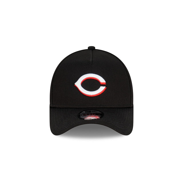 Cincinnati Reds Black With Official Team Colours Logo 9FORTY A-frame ...