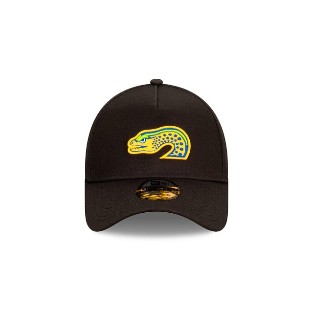 Parramatta Eels Black 9FORTY A-frame Hats – New Era Cap Australia