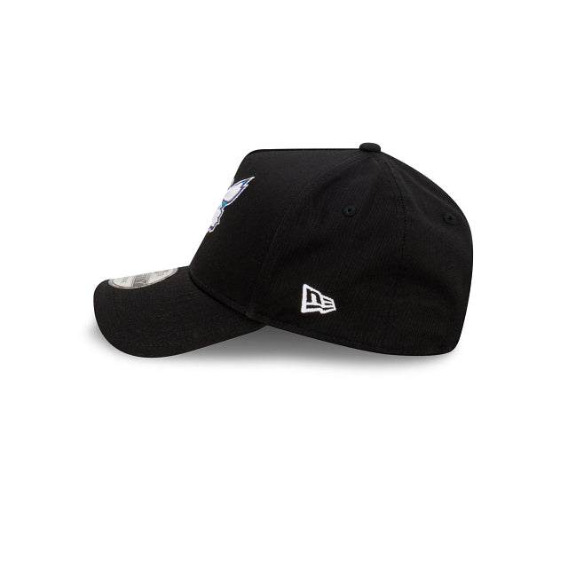 Charlotte Hornets Black With Official Team Colours Logo 9FORTY A-frame ...