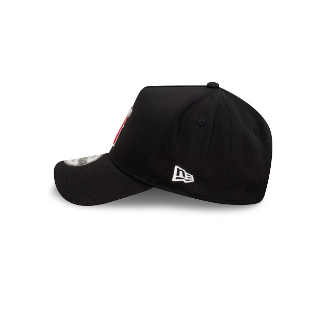 Los Angeles Angels Black With Official Team Colours Logo 9FORTY A-frame ...