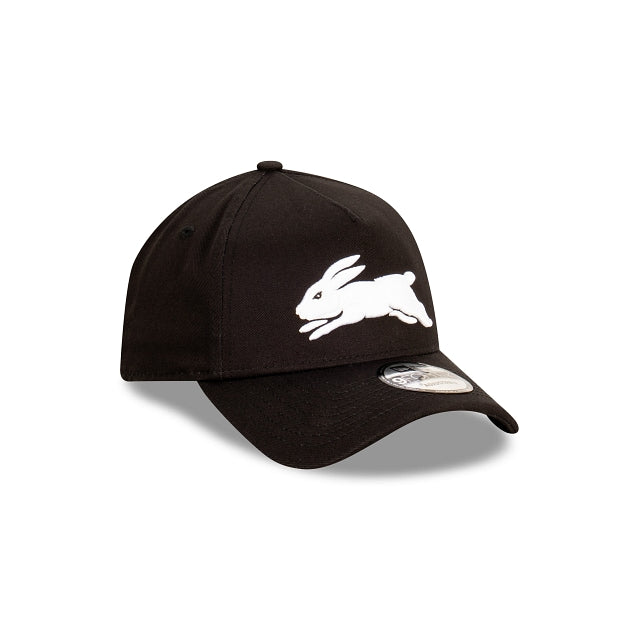 South Sydney Rabbitohs NRL Essentials Black OTC 9FORTY A-Frame Snapbac ...
