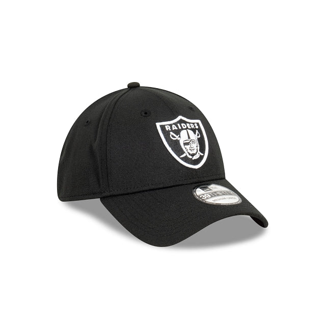 Las Vegas Raiders Official Team Colours 39THIRTY Stretch Fit Hats – New ...